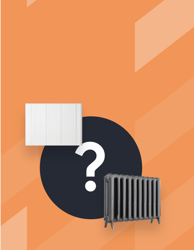 Capri Vertical Dual Fuel Towel Rail - Circular - White Sparkle - Best ...