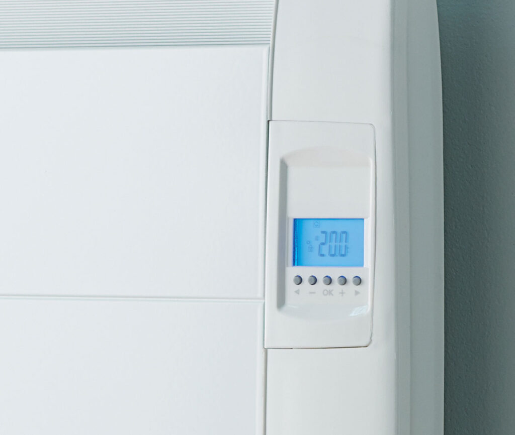 Slimline Digital Horizontal Electric Radiator - White