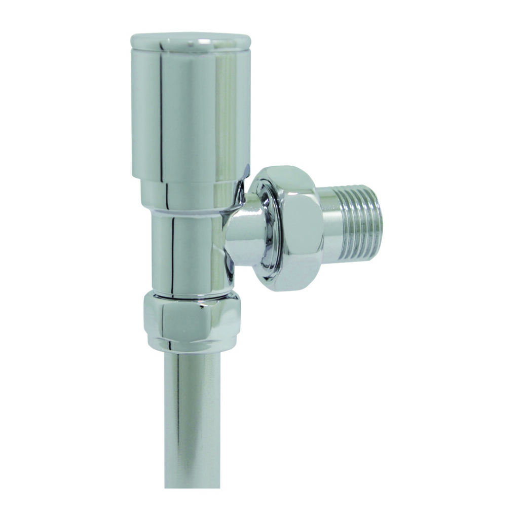 Arne Manual - Angled Radiator Valve - Chrome