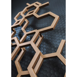 Florence Vertical Designer Radiator - Single Panel - Copper - Best ...