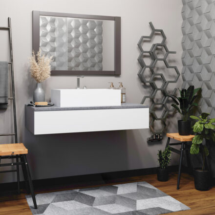 Florence Horizontal Designer Radiator - Single Panel - Sparkling Grey ...