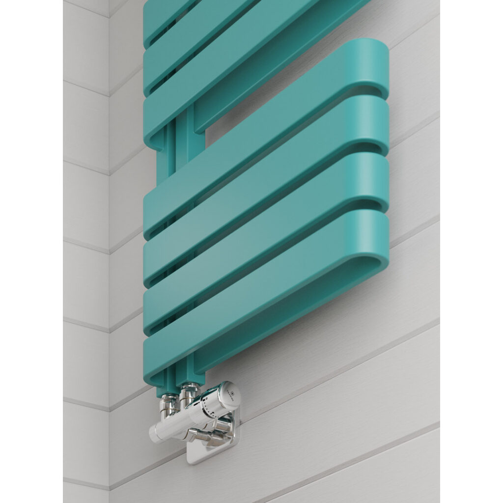 Fontelle Vertical Towel Rail - 1110x500mm - Teal