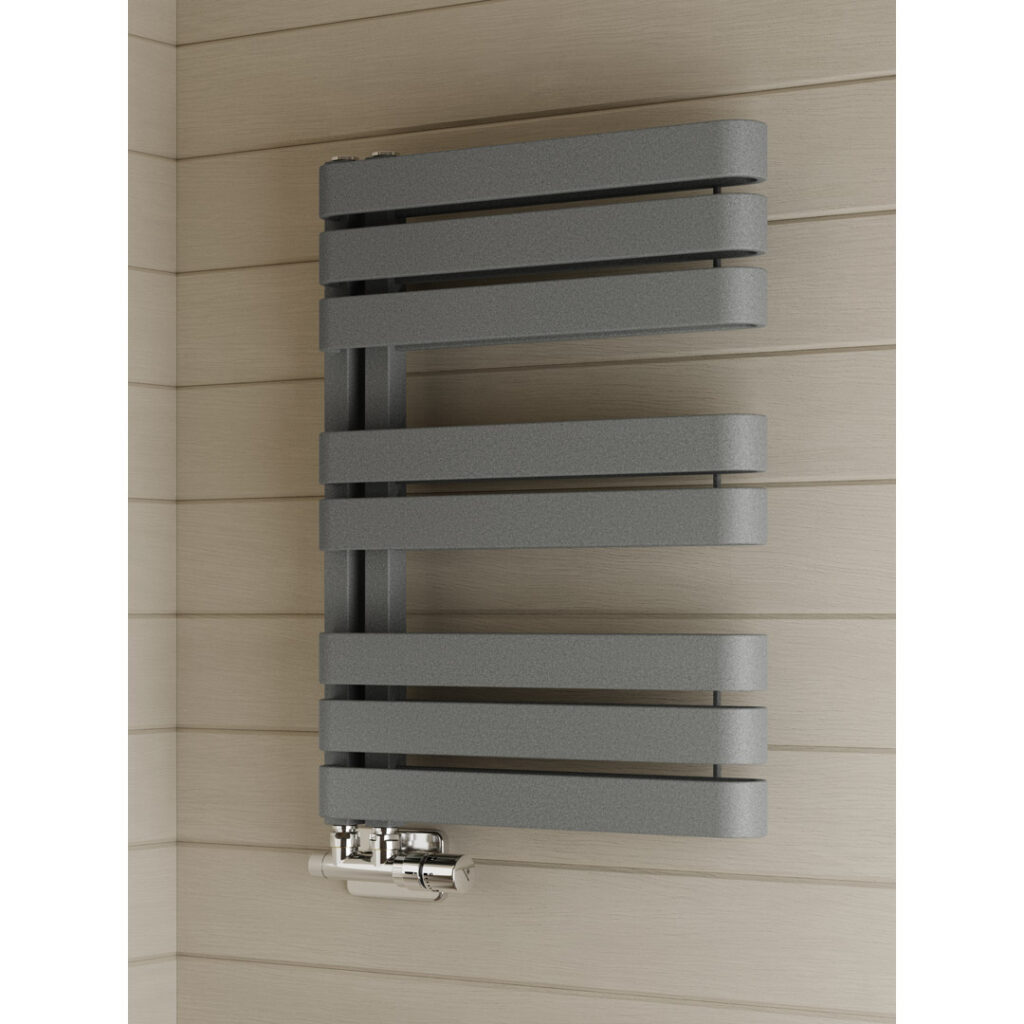 Fontelle Vertical Towel Rail - 655x500mm - Light Grey