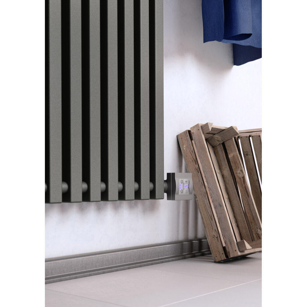 Morrano E Horizontal Electric Radiator - Single Panel - Stone