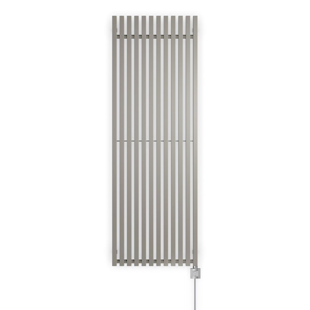Morrano E Vertical Electric Radiator - Single Panel - Stone - Best ...