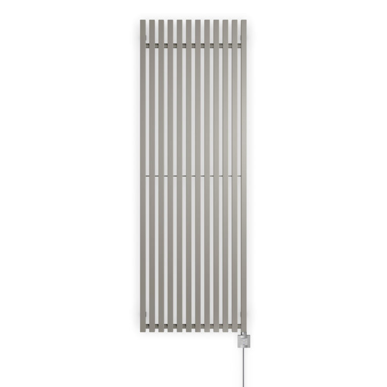 Morrano E Vertical Electric Radiator - Single Panel - Stone - Best ...