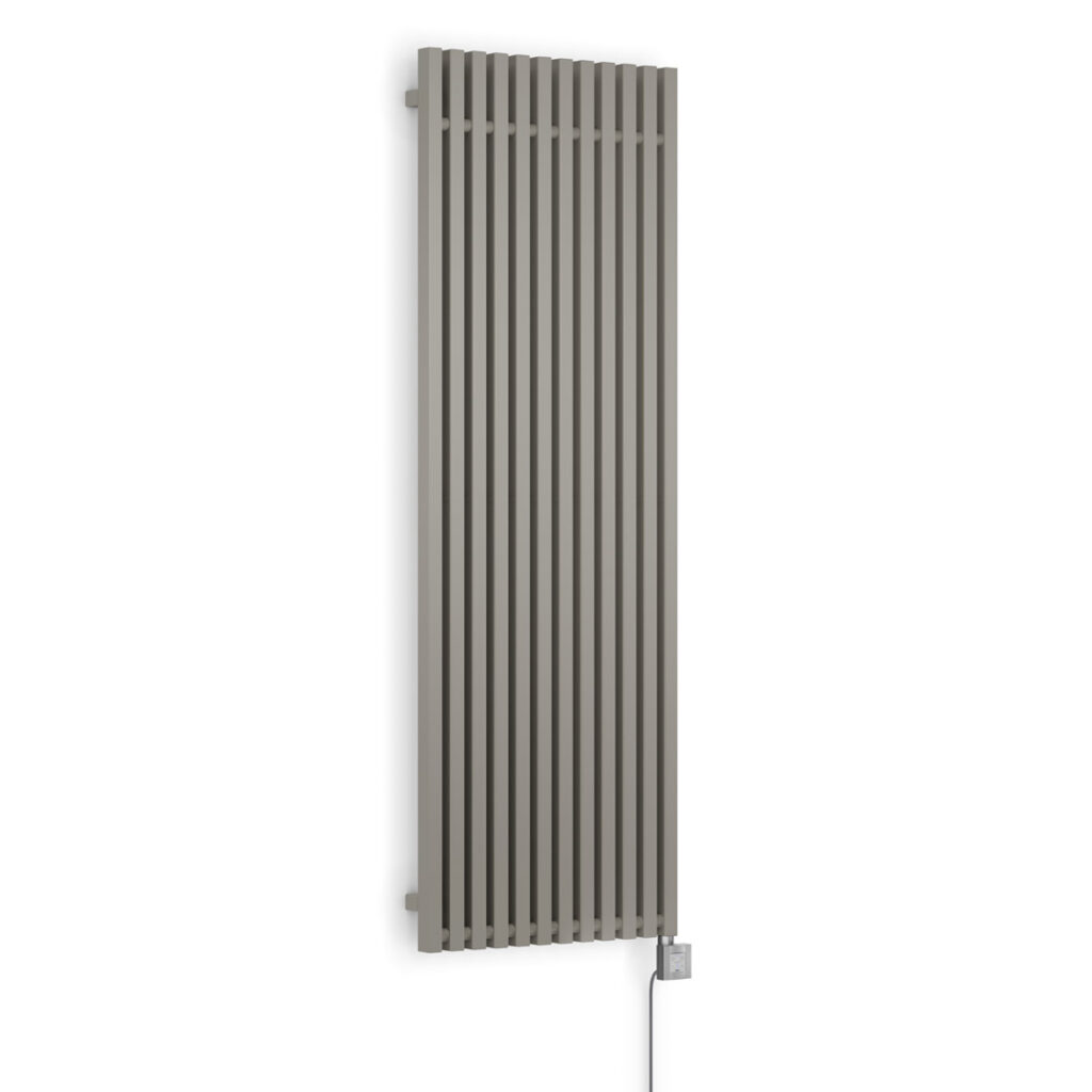 Morrano E Vertical Electric Radiator - Single Panel - Stone - Best ...