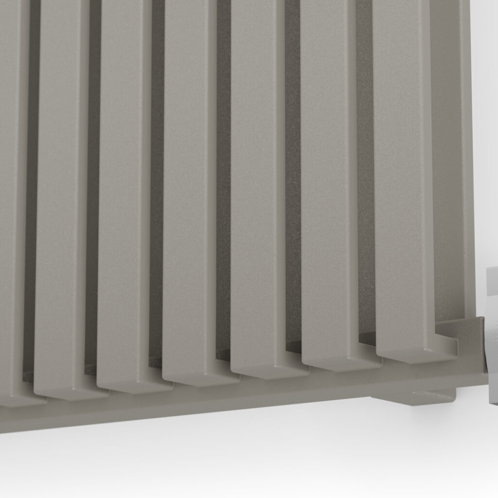 Romano E Horizontal Electric Radiator - Double Panel - 530x1185mm - Stone