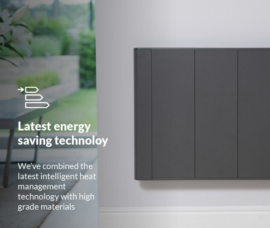 Slimline Curve Horizontal Electric Radiator - Anthracite