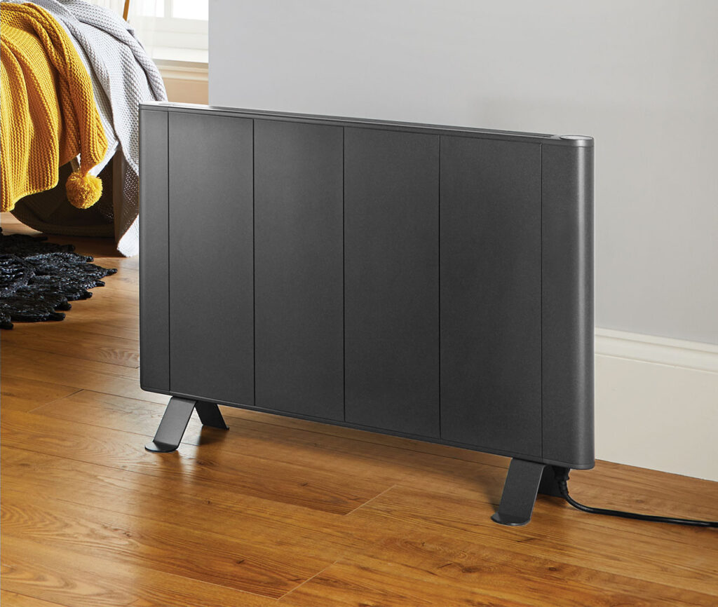 Slimline Curve Horizontal Electric Radiator - Anthracite