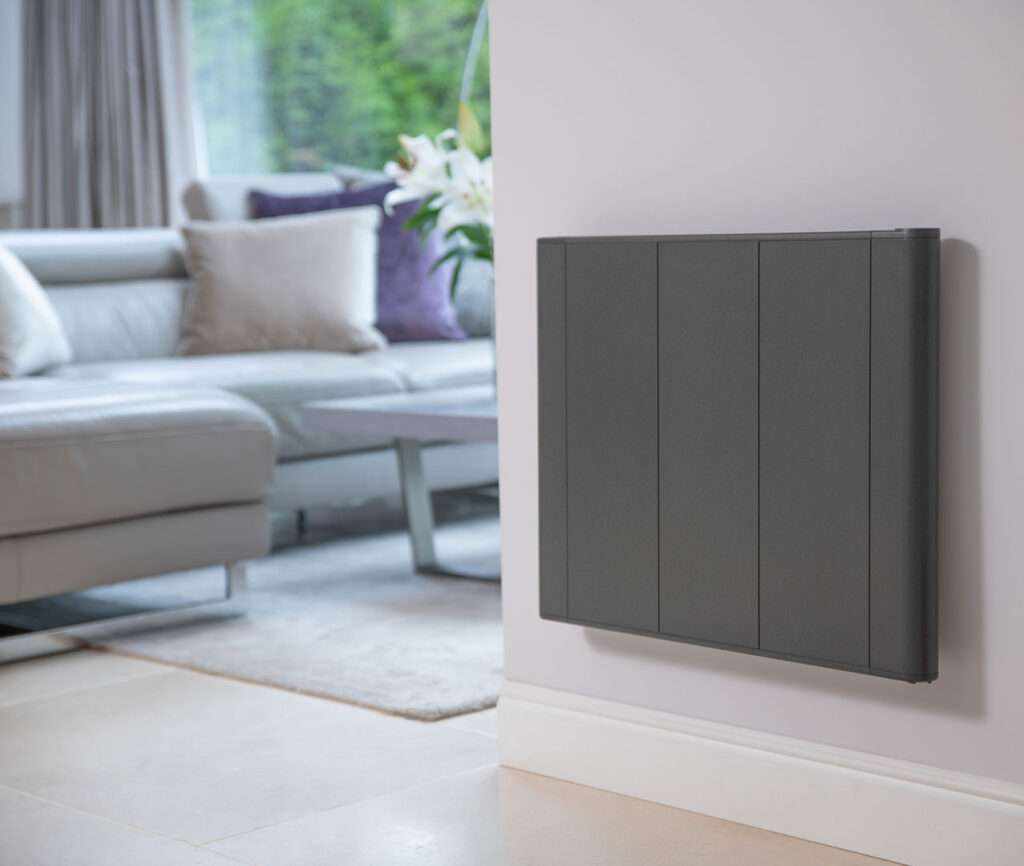 Slimline Curve Horizontal Electric Radiator - Anthracite