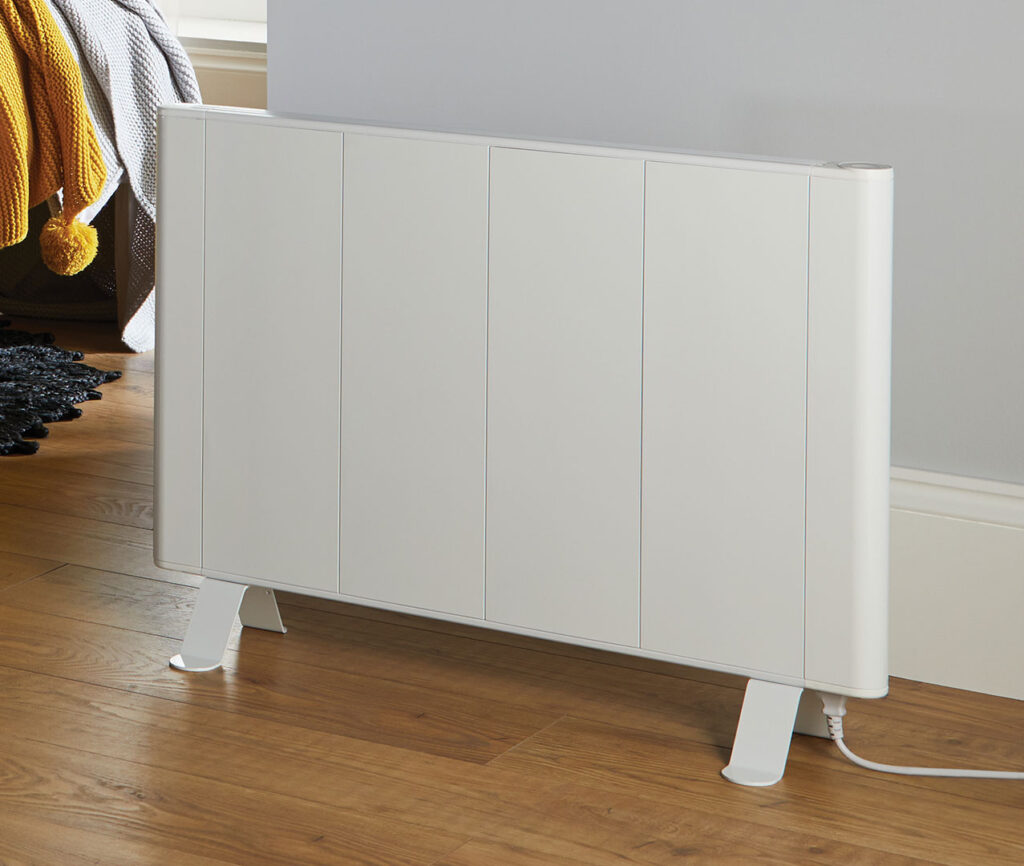 Slimline Curve Horizontal Electric Radiator - White