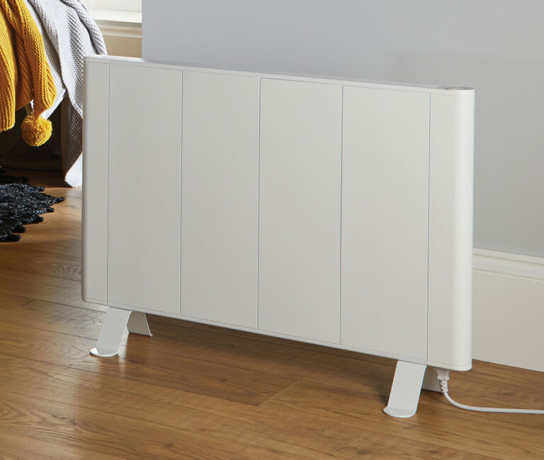 Slimline Curve Horizontal Electric Radiator - White