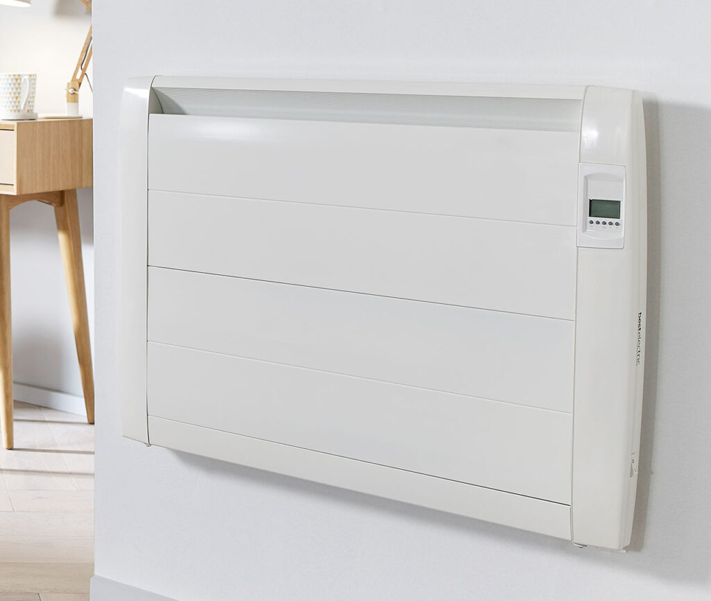 Slimline Digital Horizontal Electric Radiator - White - Best Radiators