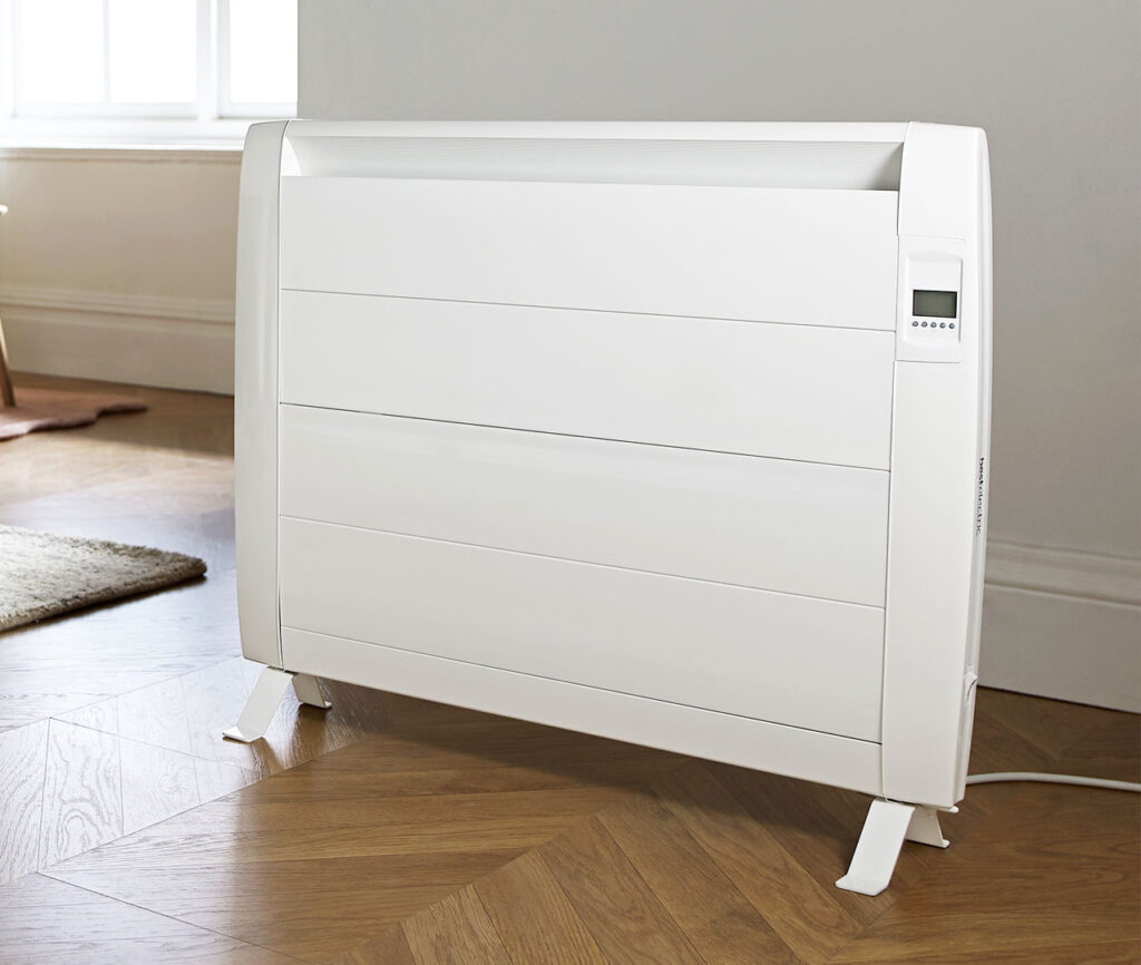 Slimline Digital Horizontal Electric Radiator - White