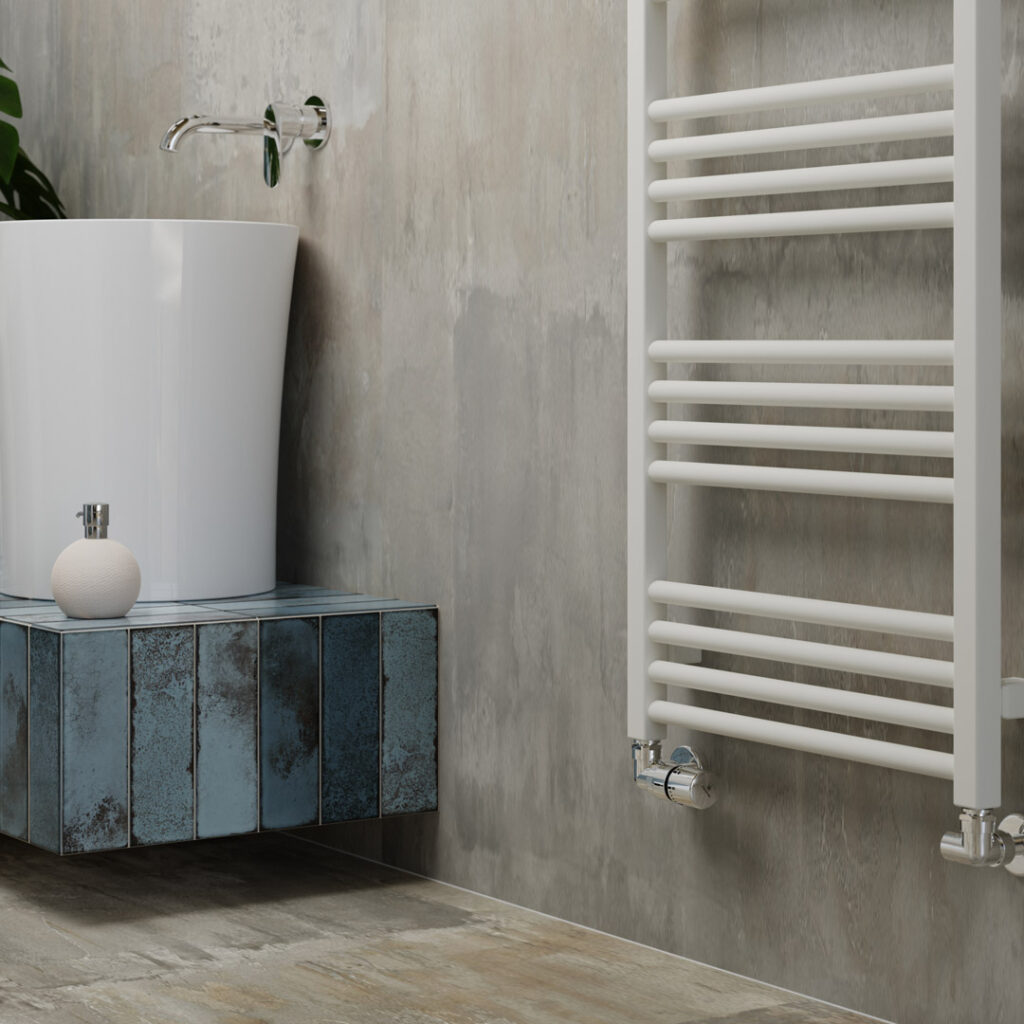 Toranto Vertical Towel Rail - White - Best Radiators