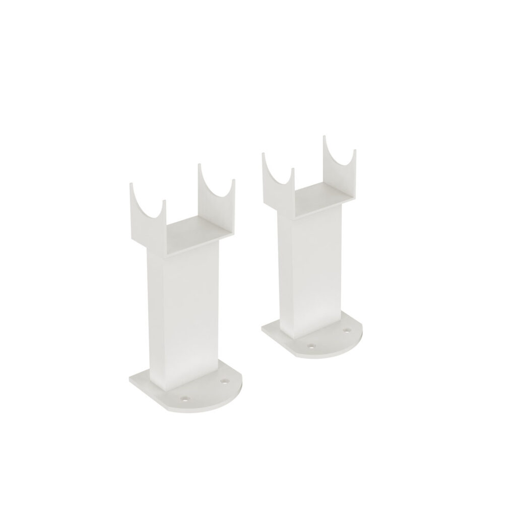 White Leg Supports - White