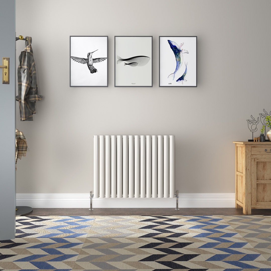 Sorento Horizontal Designer Radiator - Oval Double Panel - 600x1440mm ...