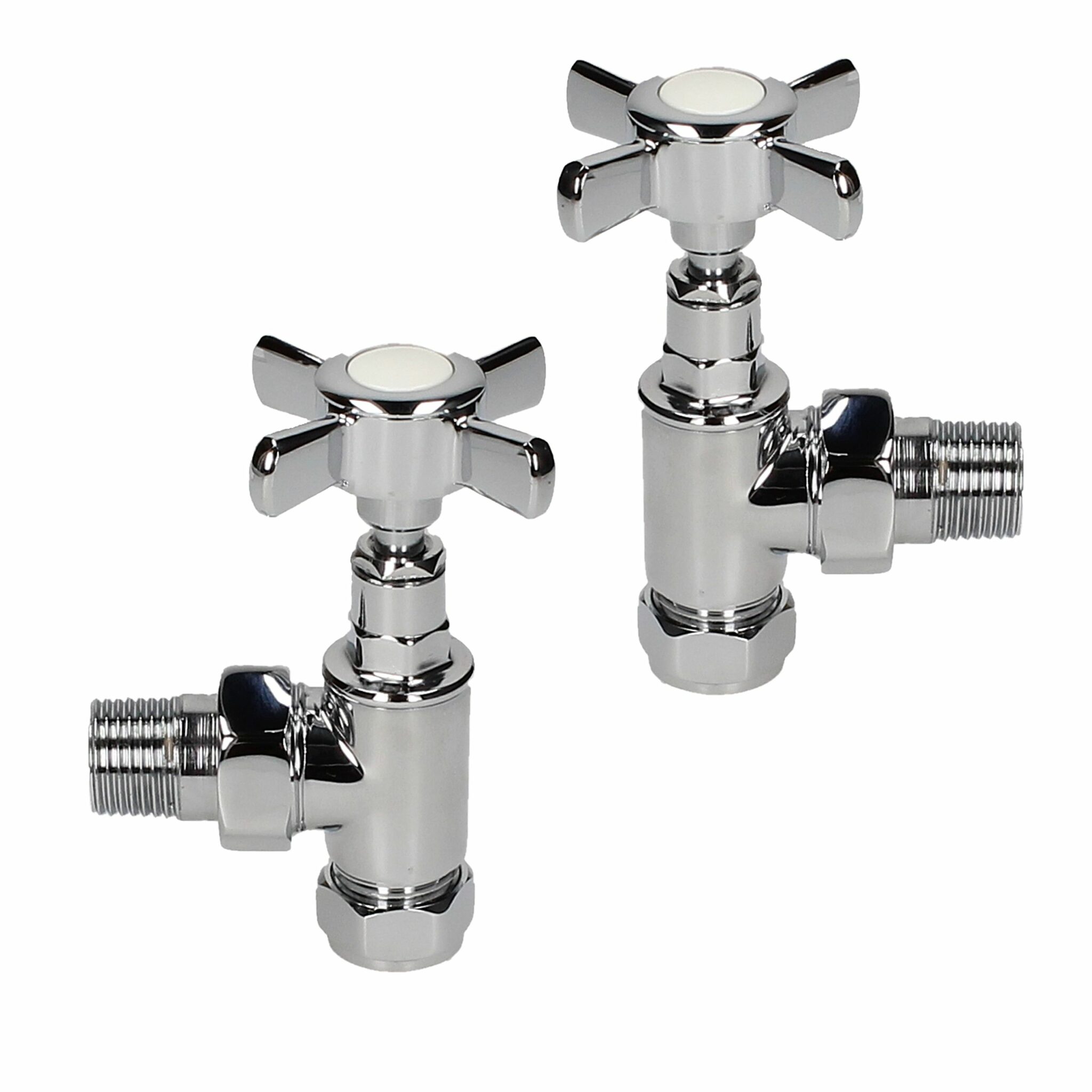 Artuo Manual Cross Head Angled (Pair) Valve - Chrome
