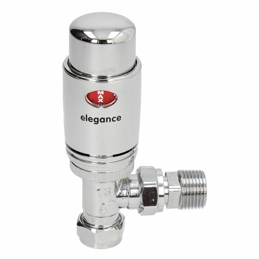 Arlo Thermostatic Angled Valve - Chrome