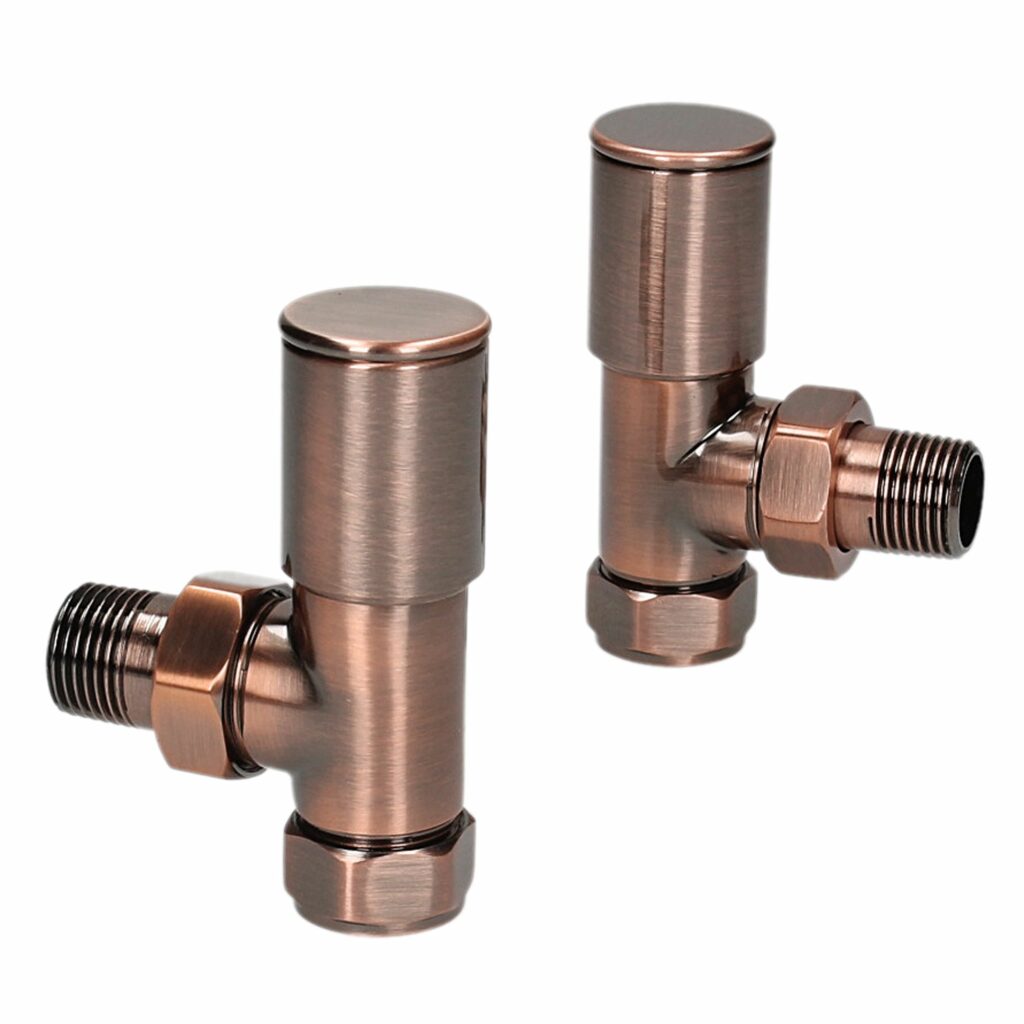 Amos Manual Angled (Pair) Valve - Copper
