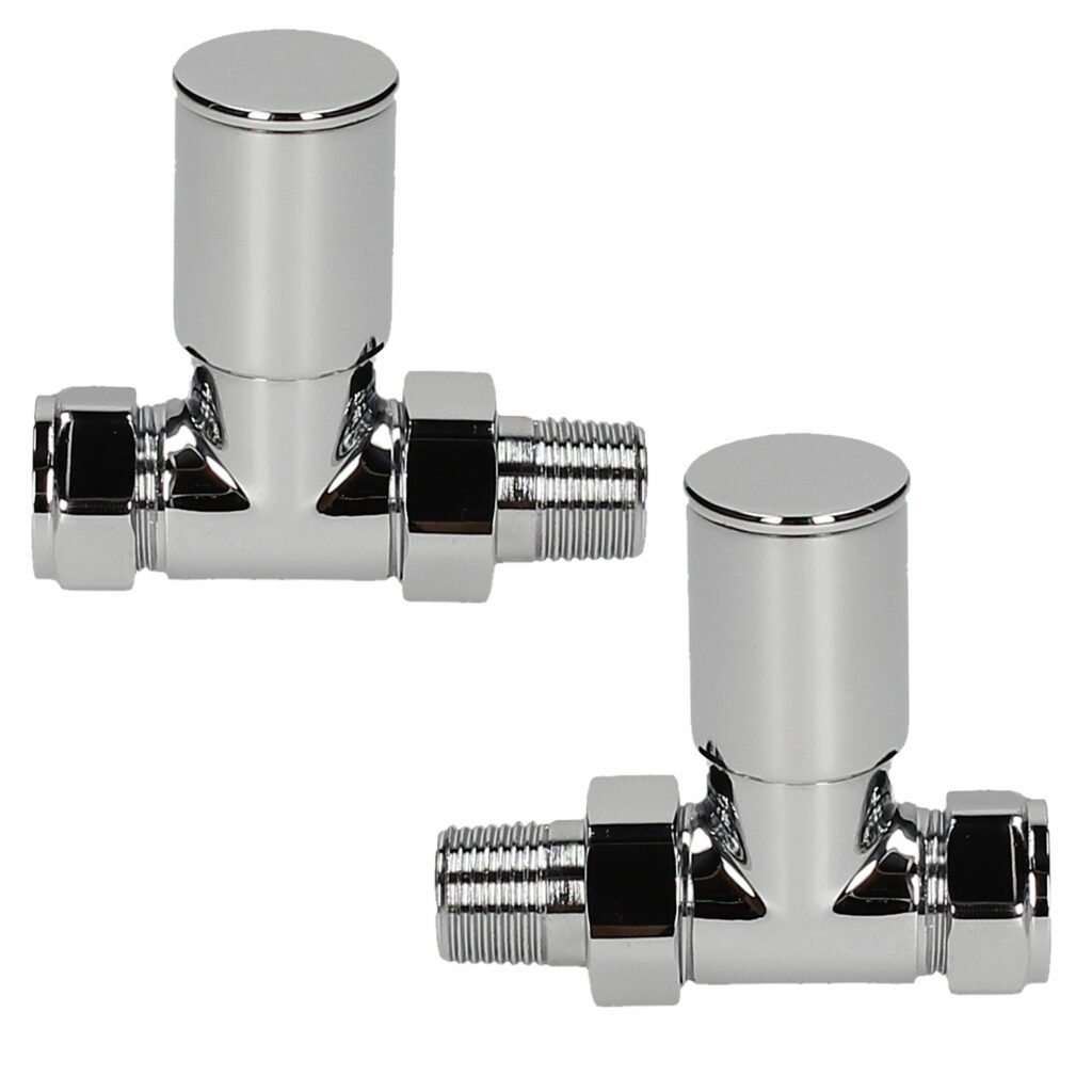Amos Manual Straight (Pair) Valve - Chrome